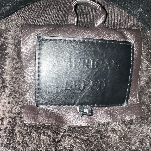 American Breed | Jackets & Coats | Mens Dark Brown Leather Jacket ...